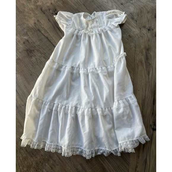 Alexis | Dresses | Vtg Alexis Baby Girls 2m Dress Baptism Christening ...